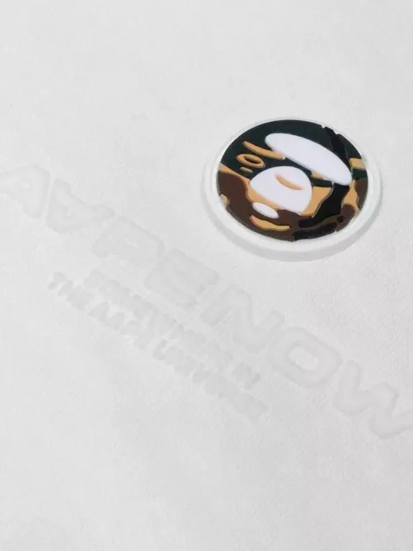 AAPE BY *A BATHING APE Moonface Camo Patch Sweatshirt - White