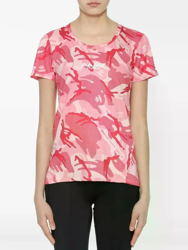 AAPE BY *A BATHING APE Camouflage-print Logo T-shirt