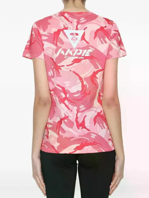 AAPE BY *A BATHING APE Camouflage-print Logo T-shirt