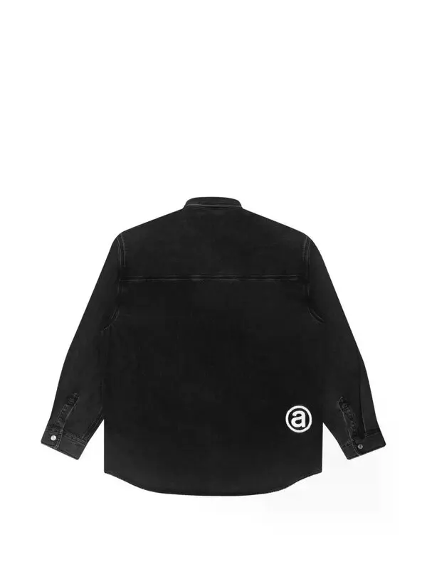 AAPE BY *A BATHING APE Moonface Embroidered Denim Shirt