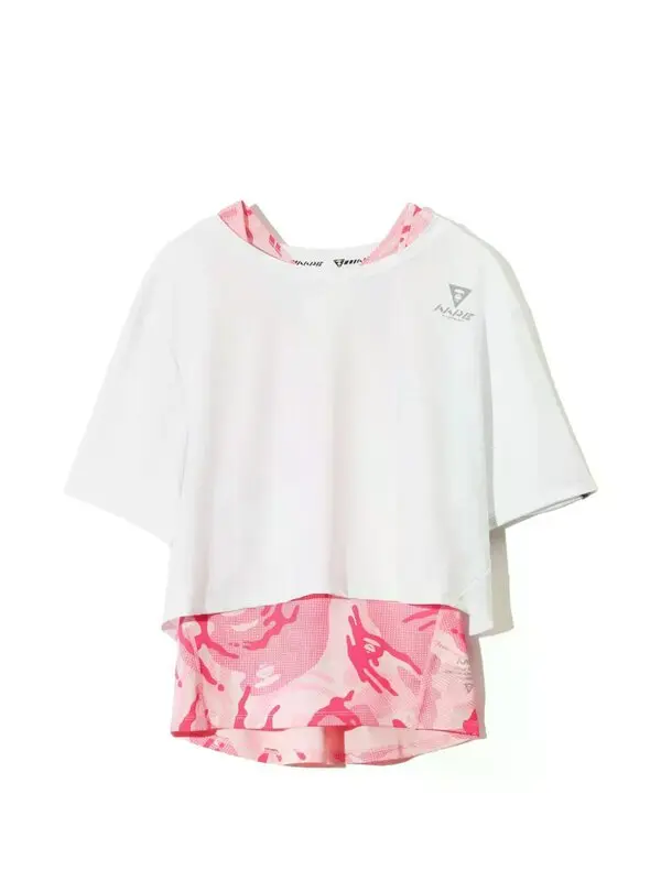 AAPE BY *A BATHING APE Aap Aape Layered-effect Logo-print T-shirt