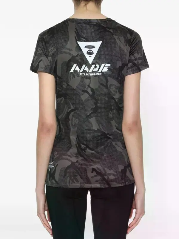 AAPE BY *A BATHING APE Camouflage-print Logo-print T-shirt