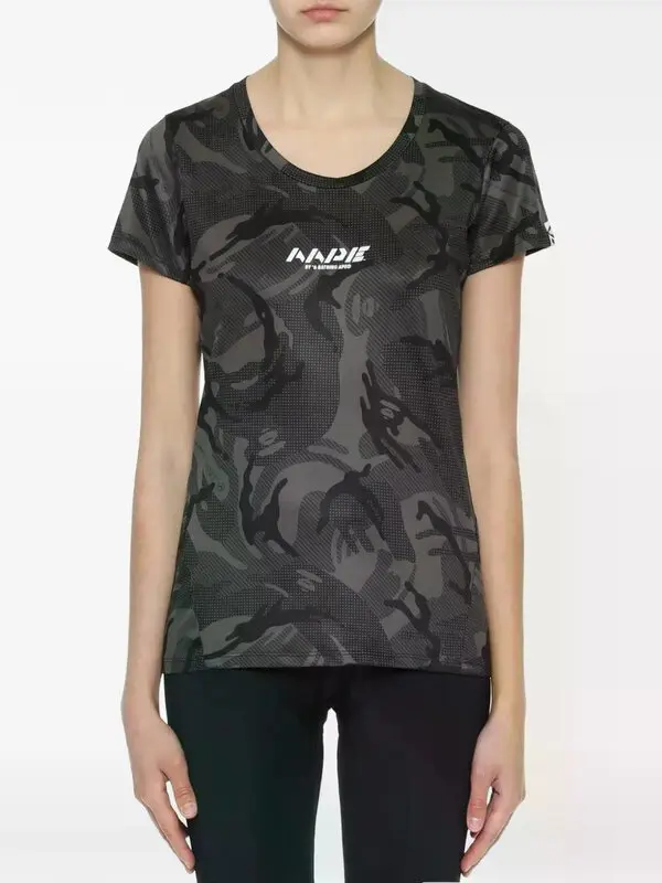 AAPE BY *A BATHING APE Camouflage Print Logo T-shirt