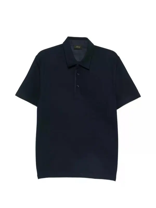Brioni Short-sleeve Polo Shirt - Blue