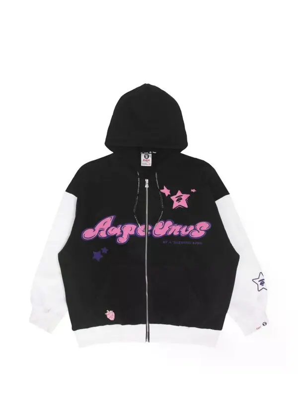 AAPE BY *A BATHING APE Moonface Panelled Hoodie - Black