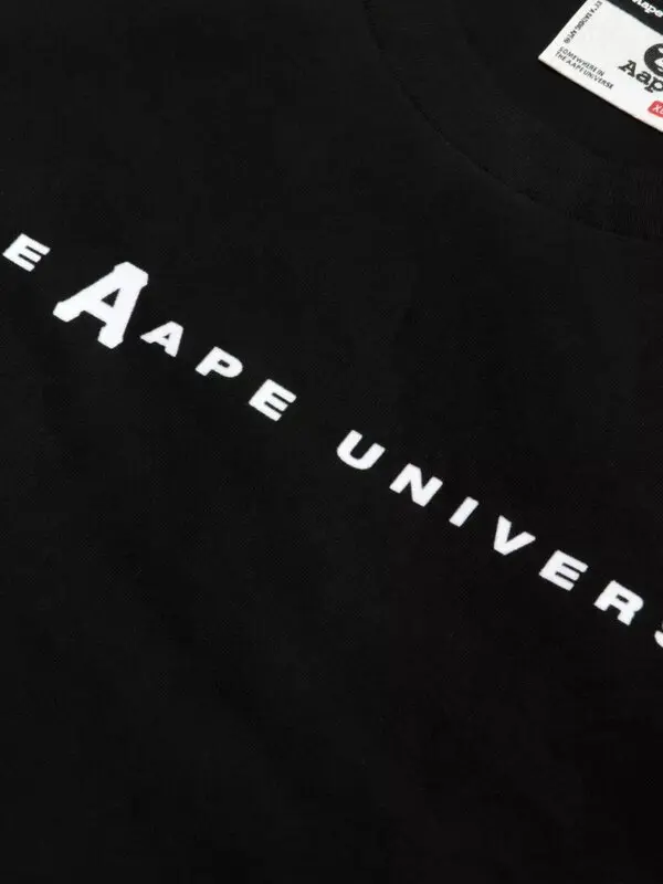 AAPE BY *A BATHING APE Logo-print Crew-neck T-shirt