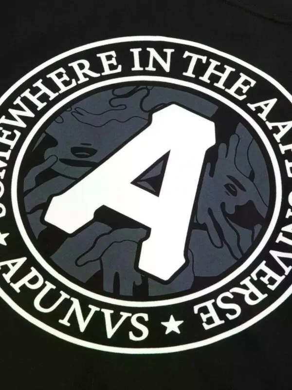 AAPE BY *A BATHING APE Logo-print Crew-neck T-shirt