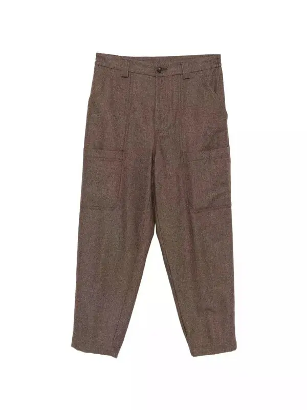 Eleventy Patch-pocket Straight Leg Trousers