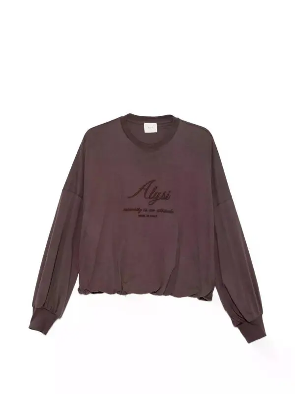 ALYSI Logo-embroidered Sweatshirt