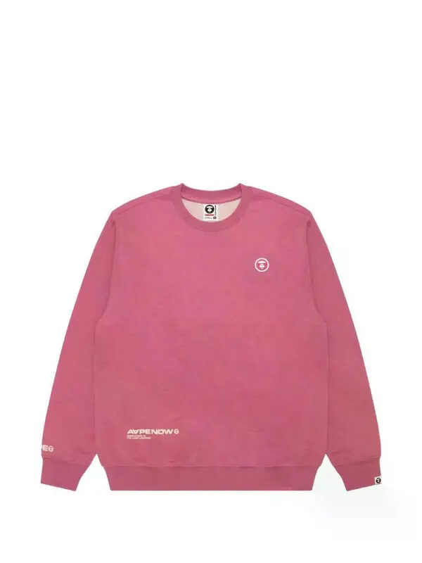 AAPE BY *A BATHING APE Moonface Logo-patch Sweatshirt