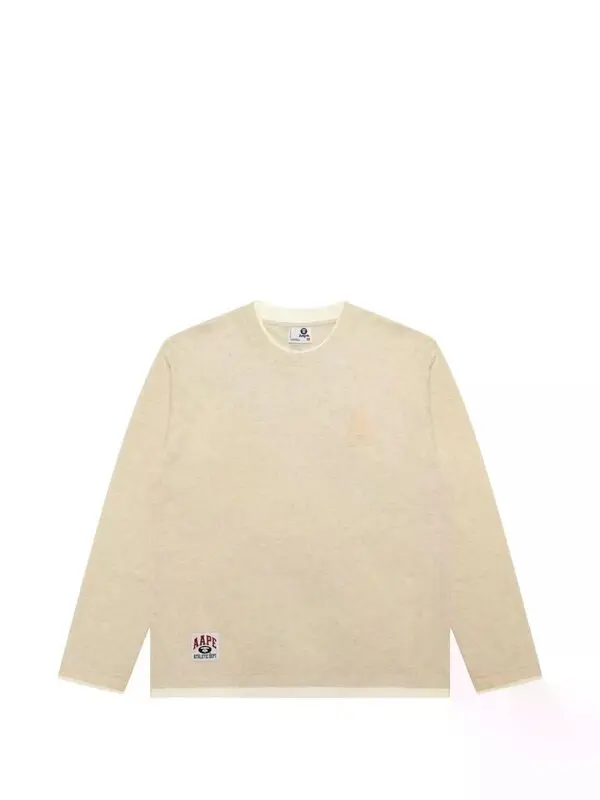 AAPE BY *A BATHING APE Logo-patch Long-sleeve T-shirt