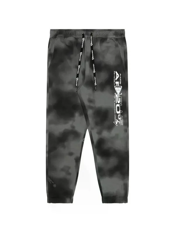 AAPE BY *A BATHING APE Moonface Tie-dye Track Pants - Grey