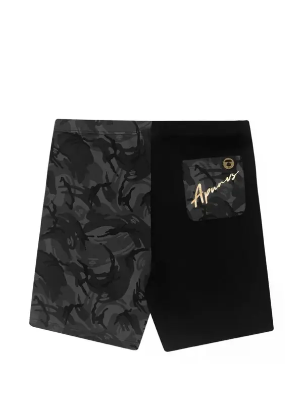 AAPE BY *A BATHING APE Moonface Camouflage-print Shorts