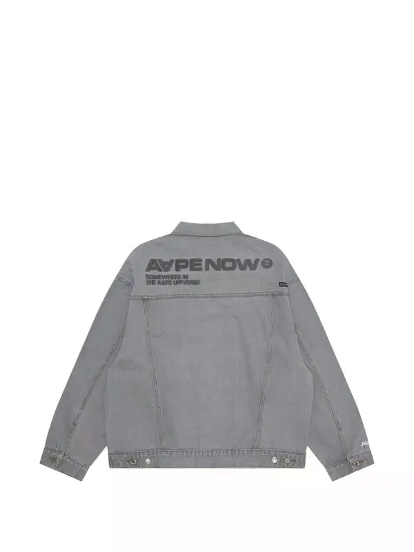 AAPE BY *A BATHING APE Moonface-detail Denim Jacket