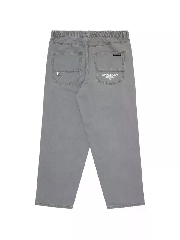 AAPE BY *A BATHING APE Moonface Embroidered Jeans