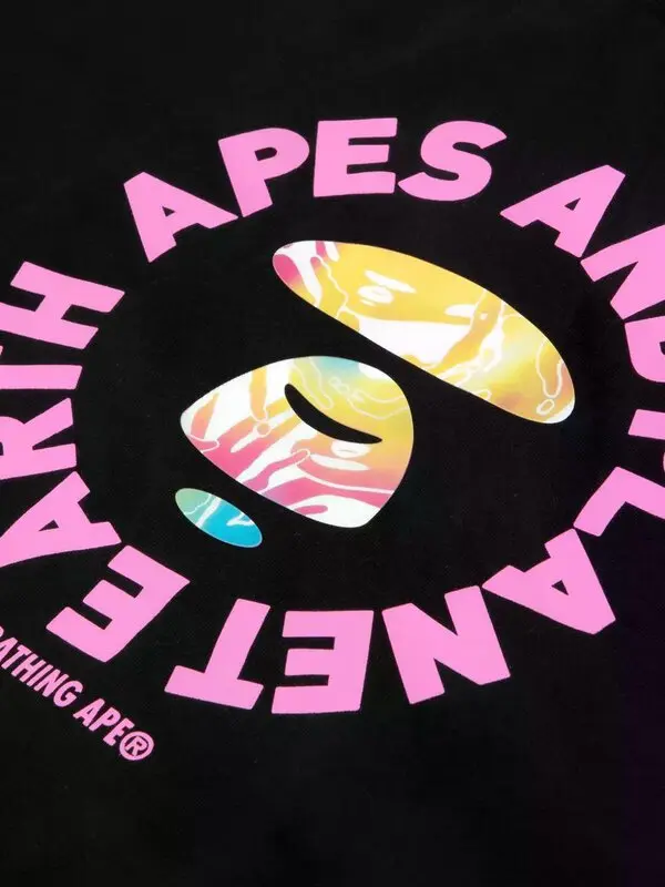 AAPE BY *A BATHING APE Moonface Graphic-print T-shirt