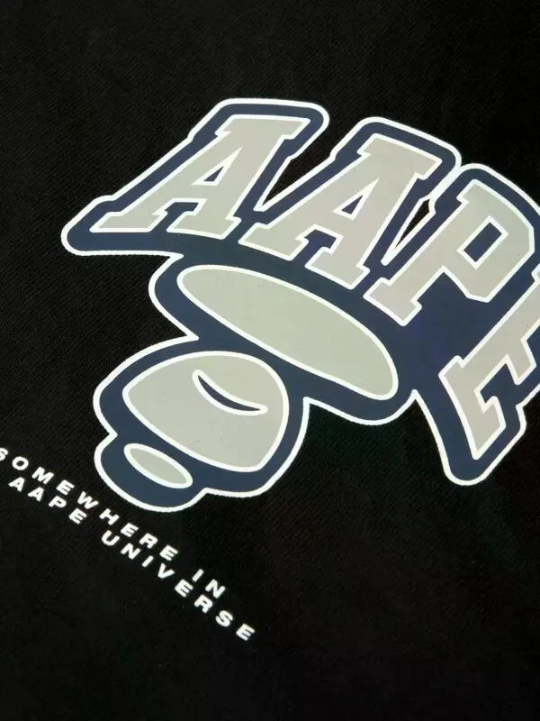 AAPE BY *A BATHING APE Moonface Logo-print T-shirt