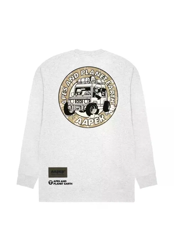 AAPE BY *A BATHING APE Aaper Graphic-print Long-sleeve T-shirt