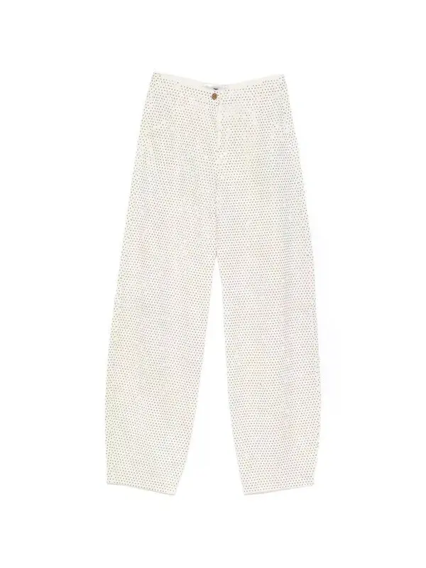 Elisabetta Franchi Stud-embellished Wide-leg Jeans - Neutrals