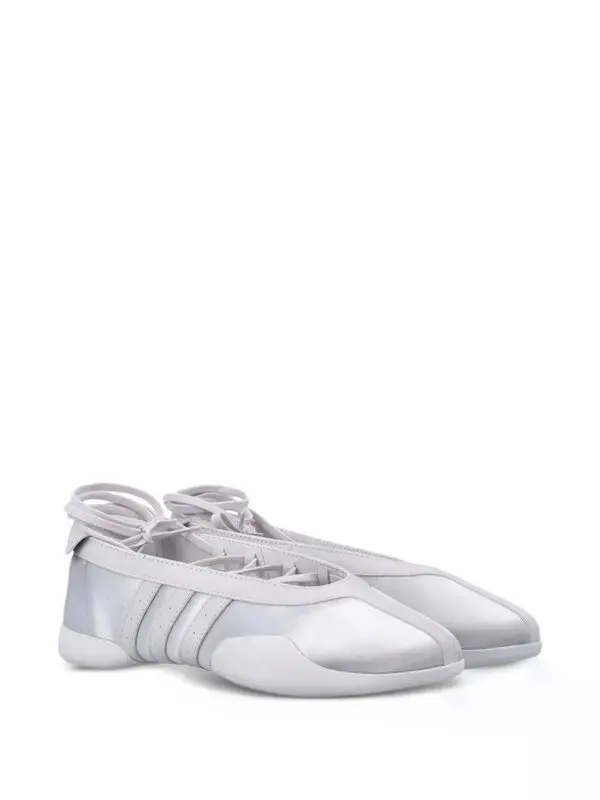 Adidas Lace-up Metallic Ballet Flats
