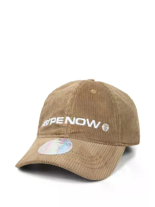 AAPE BY *A BATHING APE Moonface Corduroy Cap - Neutrals