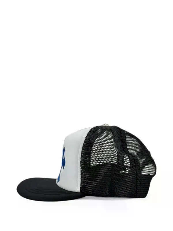 Chrome Hearts Cemetery Leather-patch Baseball Cap - White