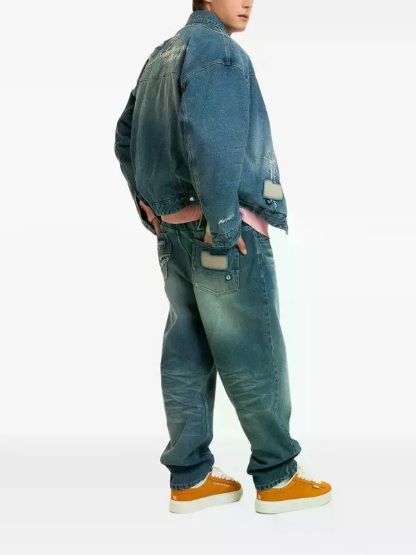 AAPE BY *A BATHING APE Moonface Patch Jeans