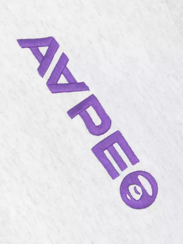 AAPE BY *A BATHING APE Moonface Embroidered Cropped Sweater