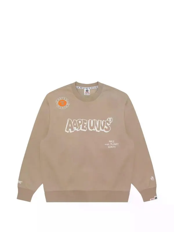 AAPE BY *A BATHING APE Moonface Graphic-print Sweatshirt