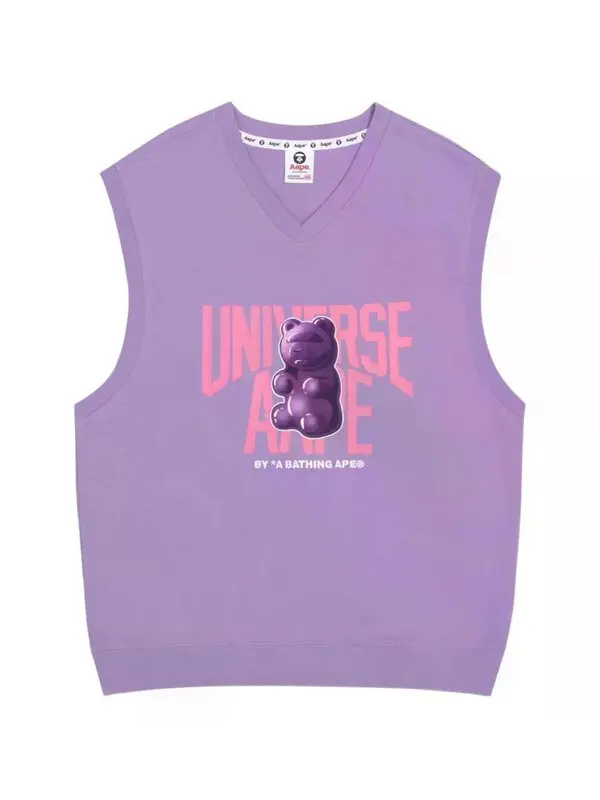 AAPE BY *A BATHING APE Graphic-print Tank Top - Purple