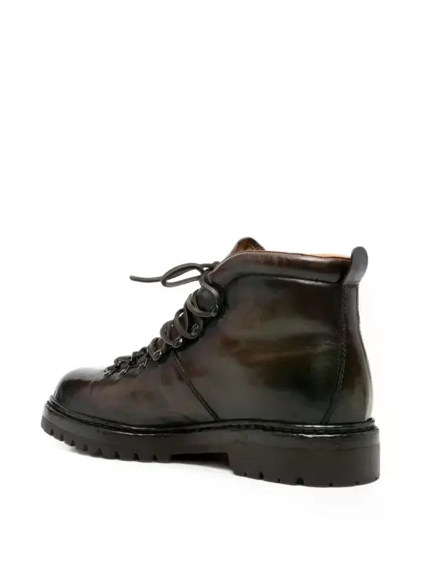 Officine Creative Lace-up Leather Ankle Boots