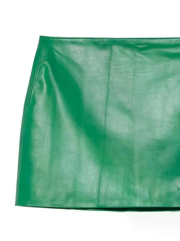MANOKHI Leather Mini Skirt