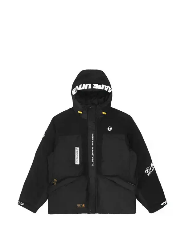 AAPE BY *A BATHING APE Moonface Panelled Hooded Jacket