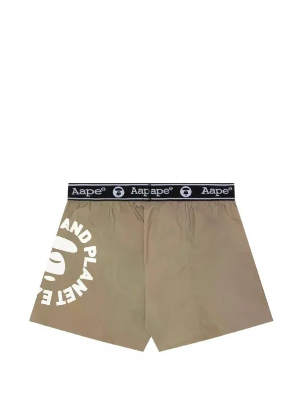 AAPE BY *A BATHING APE Moonface-print Boxers