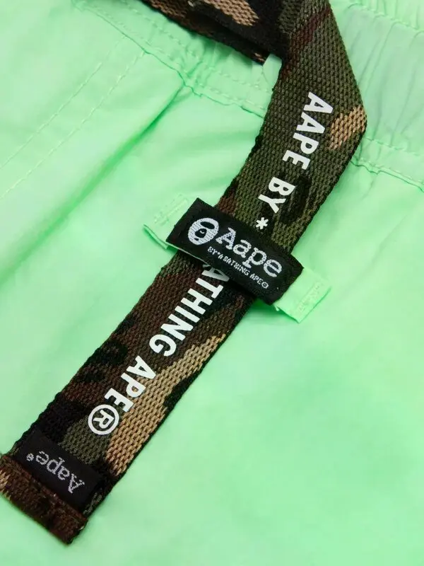 AAPE BY *A BATHING APE Logo-patch Belted Cargo Shorts