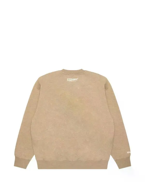 AAPE BY *A BATHING APE Logo-embossed Crew-neck Sweatshirt