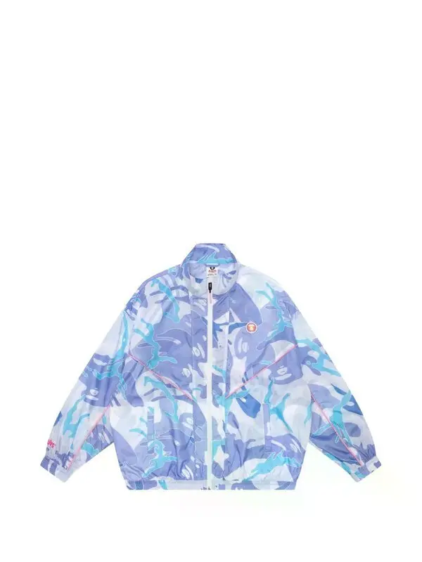 AAPE BY *A BATHING APE Moonface Camouflage Print Zip-up Jacket