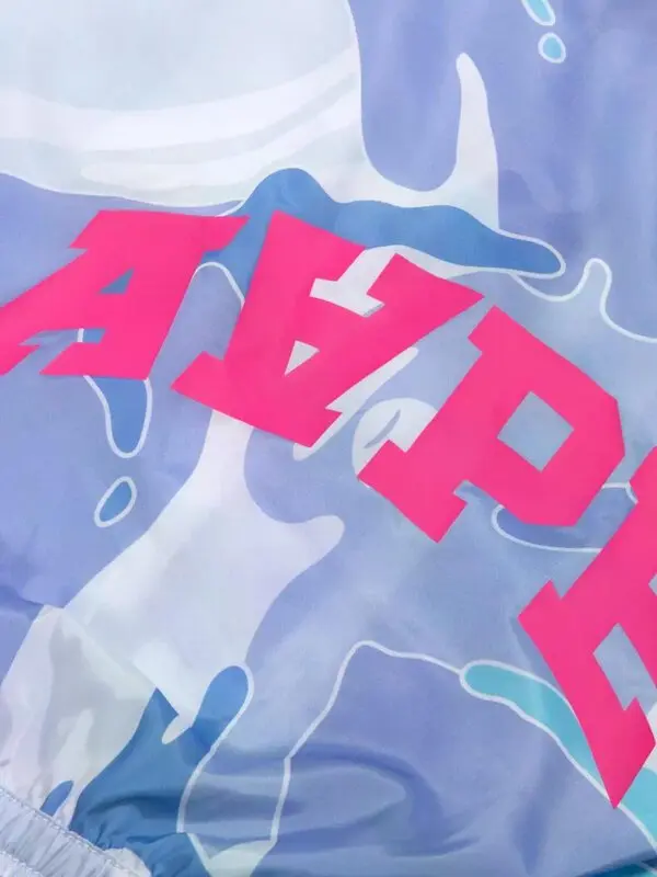 AAPE BY *A BATHING APE Moonface Camouflage Print Zip-up Jacket