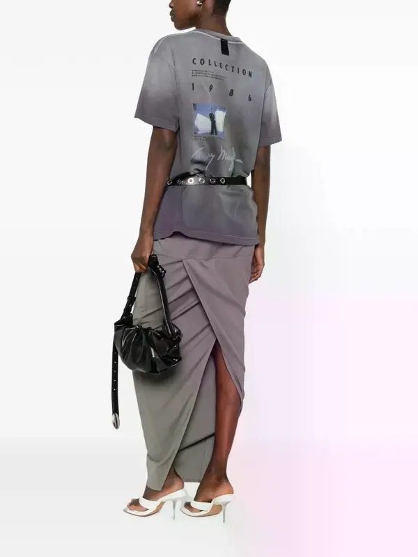 MUGLER Ombré Graphic Print T-shirt