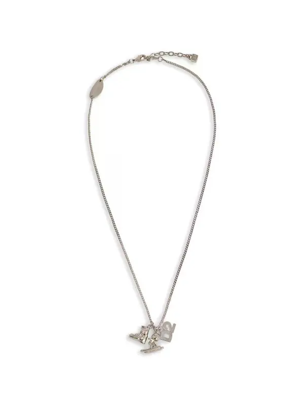 Dsquared2 Charm-detail Curb-chain Necklace