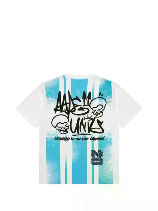 AAPE BY *A BATHING APE Graffiti-print Skull T-shirt
