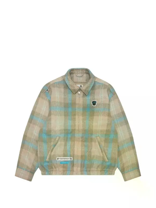 AAPE BY *A BATHING APE Moonface Check Hooded Jacket
