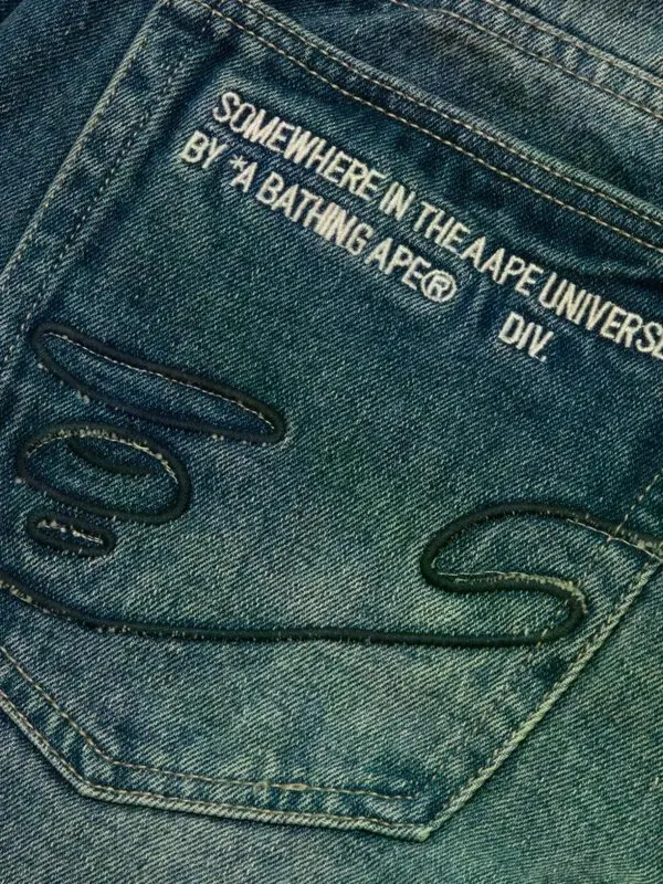 AAPE BY *A BATHING APE Moonface Washed Jeans