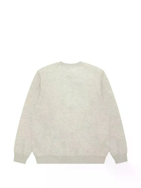 AAPE BY *A BATHING APE Embroidered Logo Crew Neck Sweater - Grey