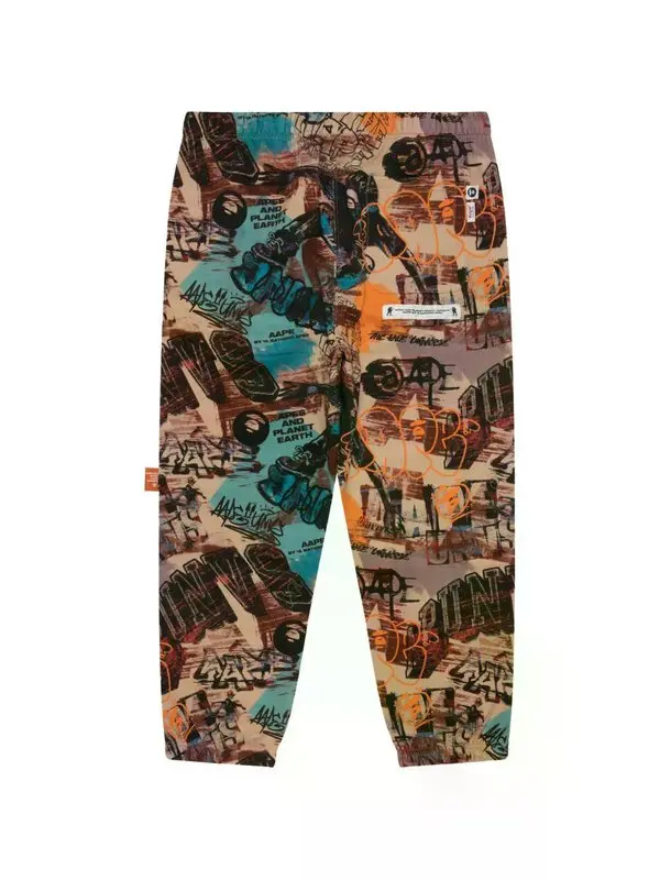 AAPE BY *A BATHING APE Moonface Graffiti Track Pants
