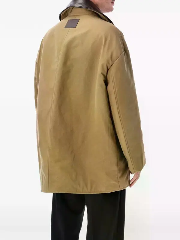Balenciaga Cotton And Calfskin Outerwear