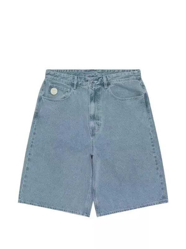 AAPE BY *A BATHING APE Moonface Washed Denim Shorts