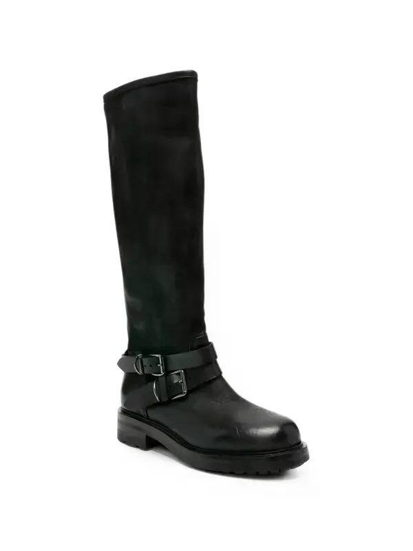 STRATEGIA SHOES Strategia Buckle-strap Knee-high Boots