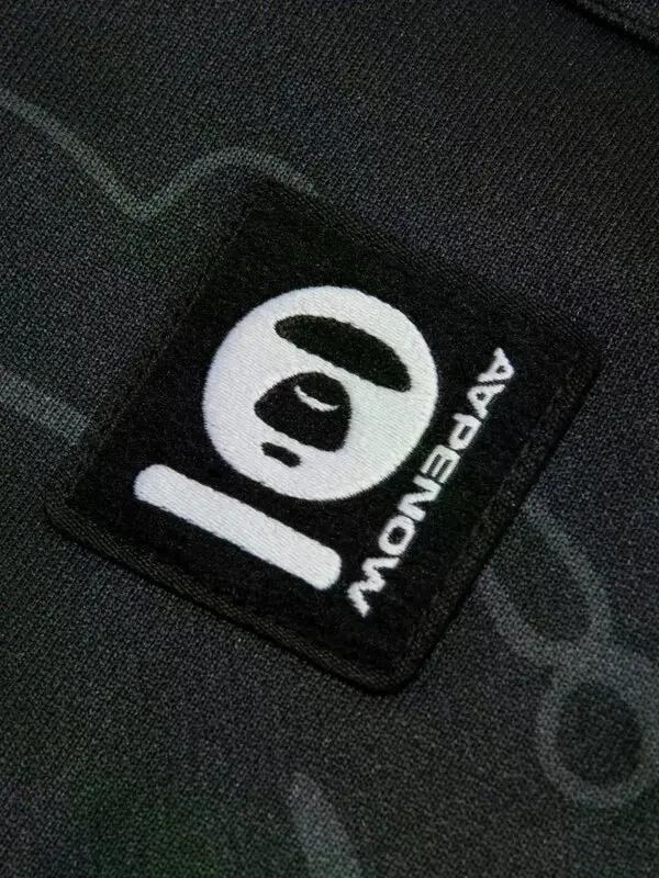 AAPE BY *A BATHING APE Moonface-patch Zip-up Sweatshirt