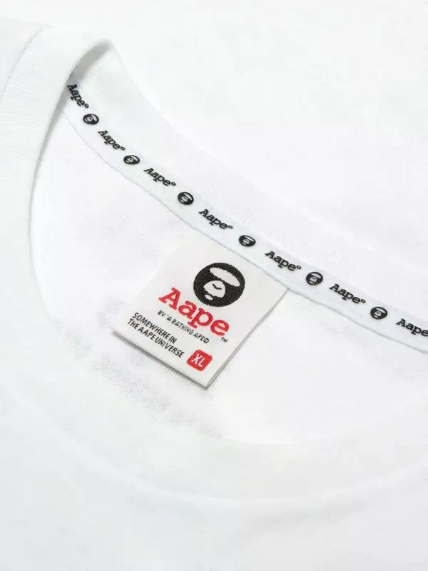 AAPE BY *A BATHING APE Moonface Logo-print T-shirt